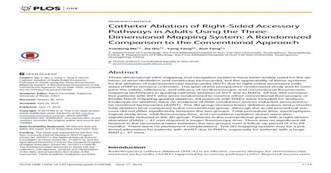 Pdf Researcharticle Catheterablationofright · Researcharticle Catheterablationofright