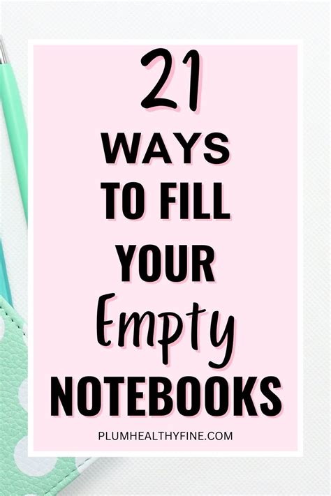 Cute Empty Notebook Ideas That Are Actually Productive Artofit