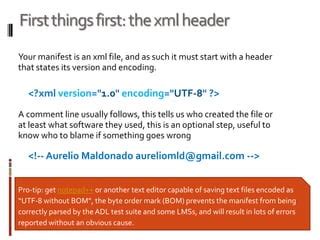 Manifest File On SCORM PPTX
