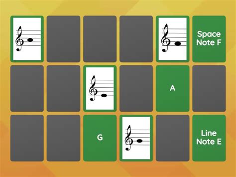 Note Name Match Up Matching Pairs