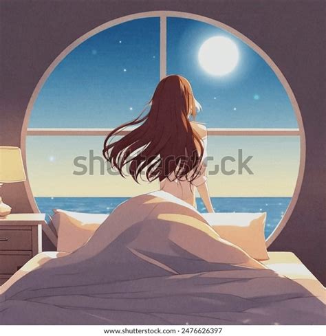 Girl Waking Sleep Brown Hair Anime Ai Generated Image 2476626397