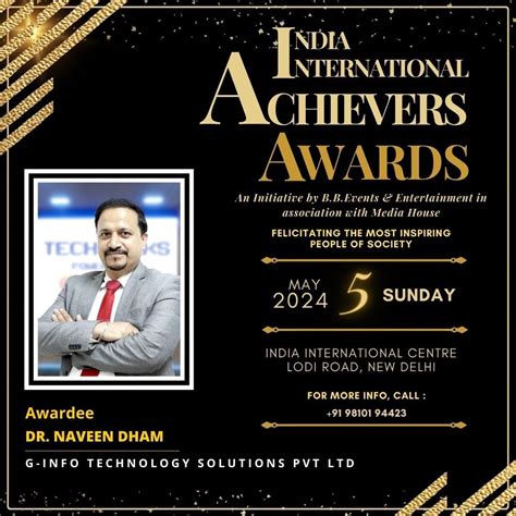 Excited To Share That I Am Getting Awarded On 5th May By Bjps Political Icon Ms Bansuri Swaraj