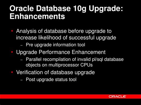 Ppt Self Managing Database Easy Upgrade Powerpoint Presentation