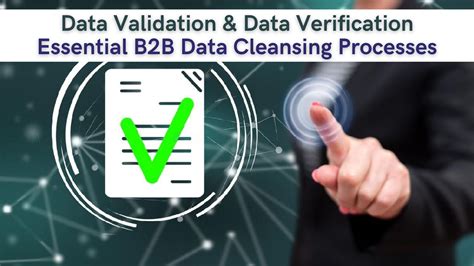 Data Validation And Data Verification Essential B2b Data Cleansing