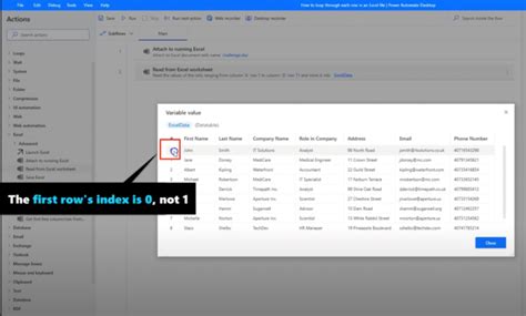 How To Loop Through Each Row In An Excel File In Microsoft Power
