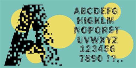 Premium Vector Pixel Style Retro Font With Uppercase Numbers And Symbol