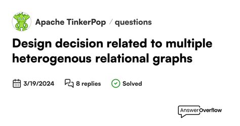 Design Decision Related To Multiple Heterogenous Relational Graphs Apache Tinkerpop