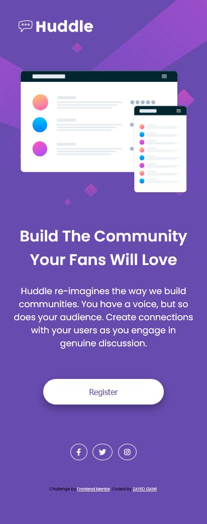 Github Xzayedxhuddle Landing Page With Single Introductory Section