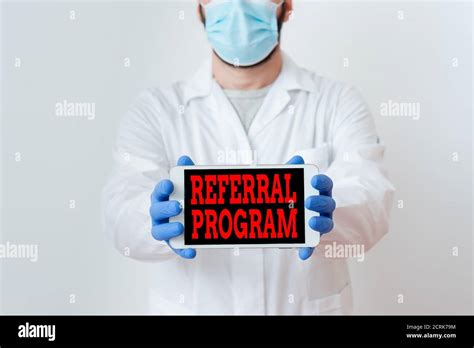 Conceptual Hand Writing Showing Referral Program Concept Meaning