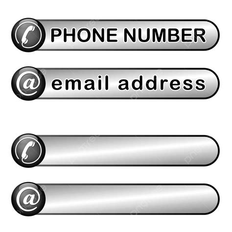 Box For Phone And Mail Address Box Email Web Vector Box Email Web
