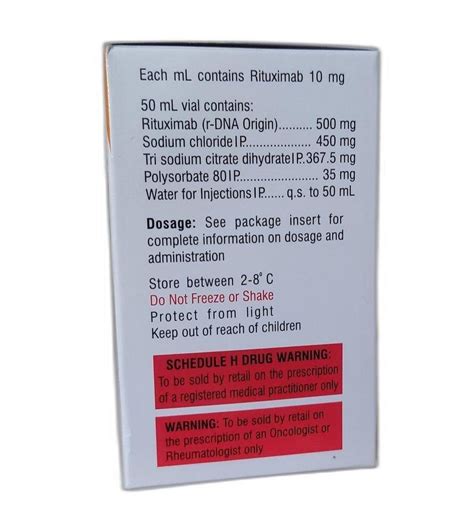 500mg Rituximab Injection At ₹ 9000box Rituximab Rituxan Injection