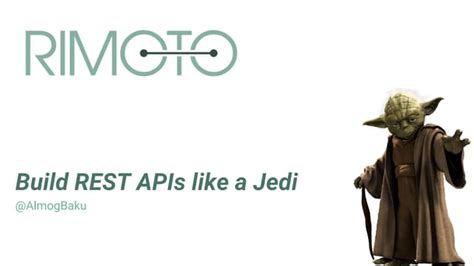Build Rest Apis Like A Jedi With Symfony2 Ppt