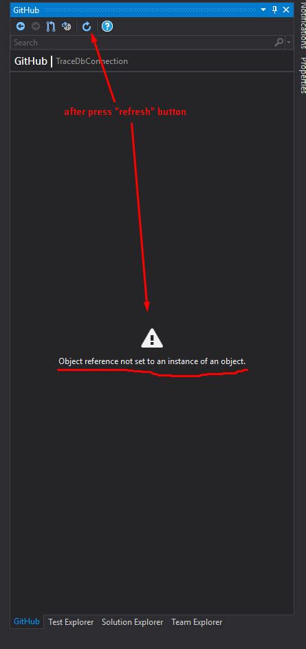 Opening Pr Inside Vs Does Not Work Correctly Issue Github Visualstudio Github
