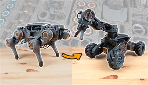 One Kit 7 Robot Options Ugot Modular Robotics Kit The Diy Life