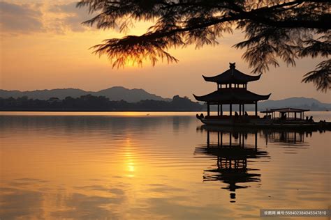国内城市杭州西湖美景旅游景点风景摄影图png下载编号568402384045347810 设图网