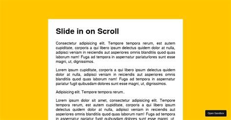 React30 Day 13 Slide In On Scroll Codesandbox
