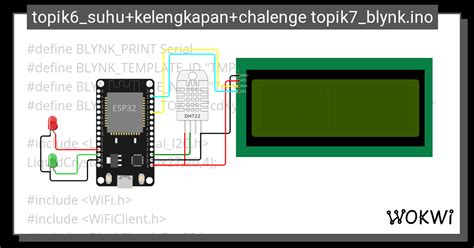 Topik Suhu Kelengkapan Chalenge Topik Blynk Ino Wokwi ESP STM Arduino Simulator