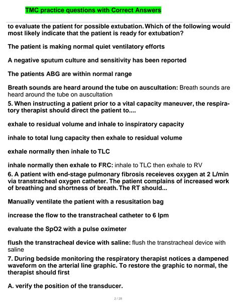 SOLUTION Tmc Practice Questions With Correct Answers Studypool