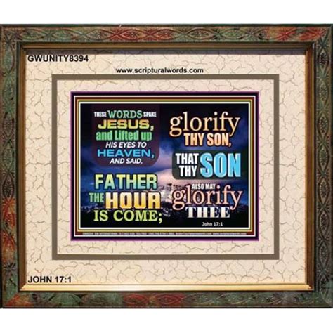 Glorify Thy Son Custom Frame Scripture Gwunity8394 25x20
