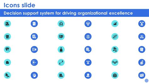 Icons Slide Decision Support System For Driving Organizational Excellence Ai Ss Ppt Example