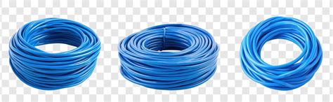 Premium Psd Plastic Electric Cable 10a 240pk Blue On Transparency