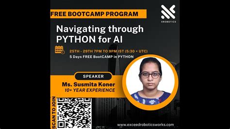 python for ai 5 day free bootcamp program xrobotics global youtube