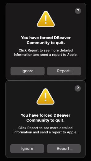 warning notification does not disappear os ventura r macosbeta