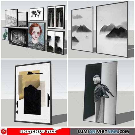 Picture Frame Sketchup Models By Nha Tay