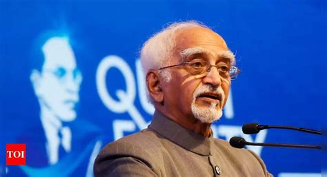 Pakistan ‘journo Spy Bjp Steps Up Attack Hamid Ansari Reiterates