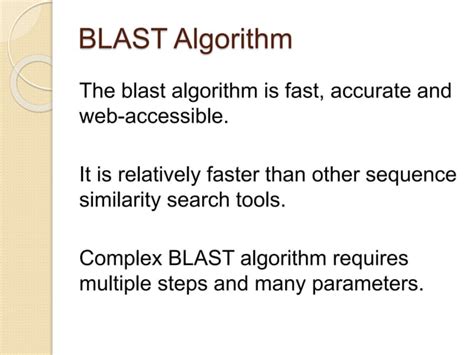 Blast Basic Local Alignment Search Tool Pptx