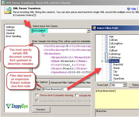 Parse Xml String Into Multiple Columns And Rows Using Ssis Zappysys Blog