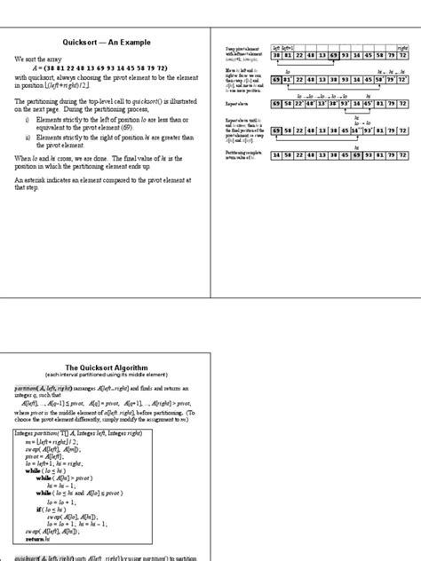 Quick Sort Pdf Theoretical Computer Science Mathematical Logic