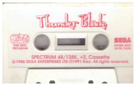 Thunder Blade Tape Only For Zx Spectrum From Kixx Retro Games And Films