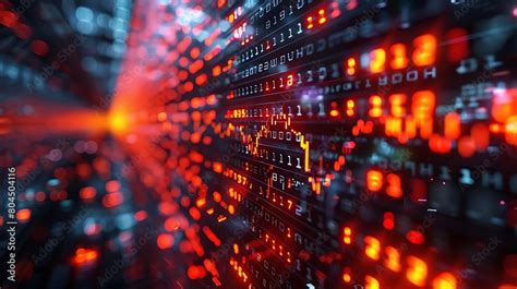 Show A Futuristic Visualization Of Financial Analytics With A Data Matrix Background Where