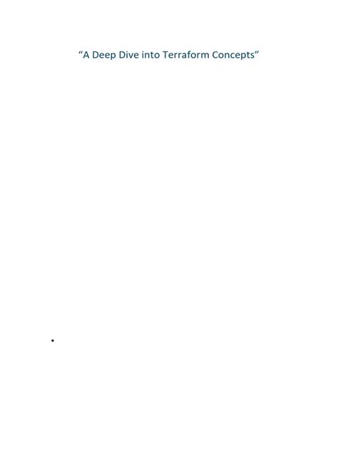 Terraform Concepts Pdf