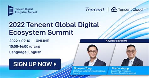 Tencent Cloud On Linkedin Free Entry 2022 Tencent Global Digital Ecosystem Summit