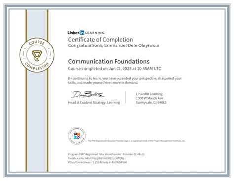 Emmanuel Dele Olayiwola On Linkedin Certificate Of Completion