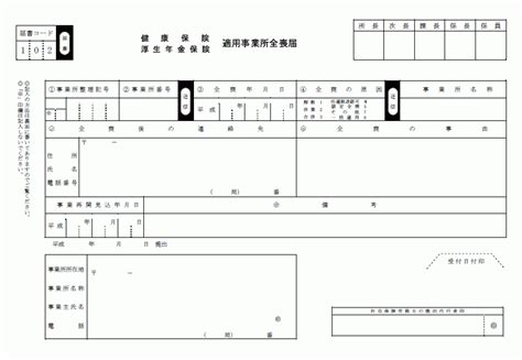 健康保険・厚生年金保険適用事業所全喪届 労務ドットコム