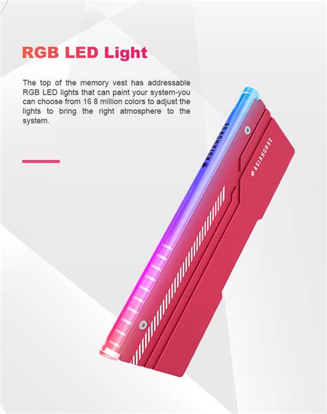 5v Argb Ram Cooler Colorful Lights Memory Module Radiator Cooling Enclosure Ram Lil Radiator