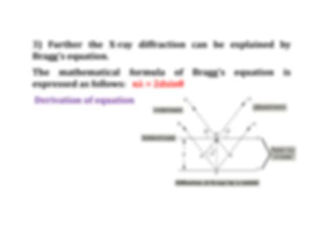 Solution Principle Of X Ray Diffraction Studypool Solution Principle Of X Ray Diffraction Studypool
