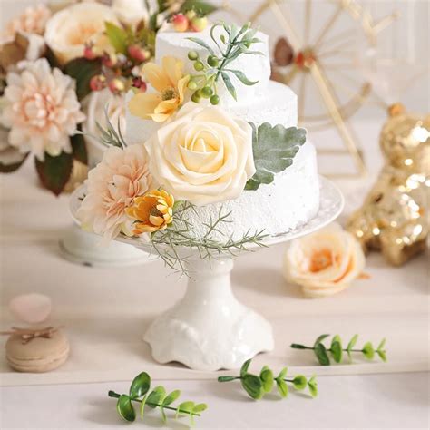 Badu Bg 10 бр Изкуствени зелени листа Растения Сватбени декоративни цветя Венци Коледен декор