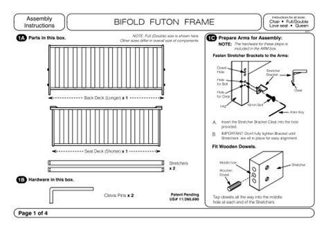 Metal Futon Frame Assembly