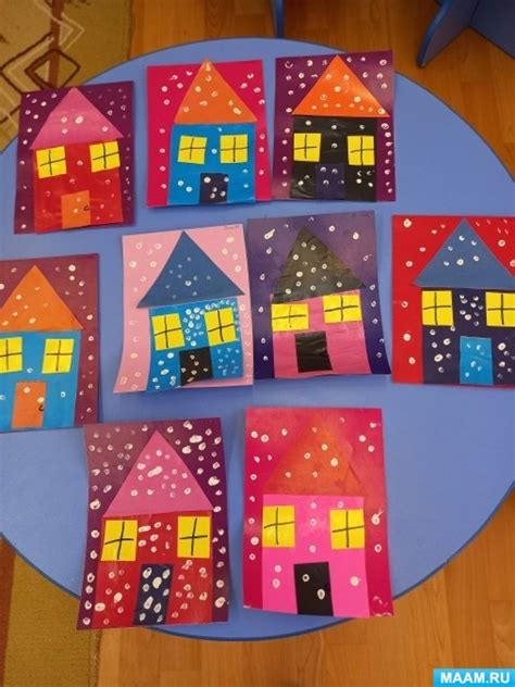 Конспект НОД по аппликации «Мой зимний домик 2 фото Воспитателям детских садов школьным