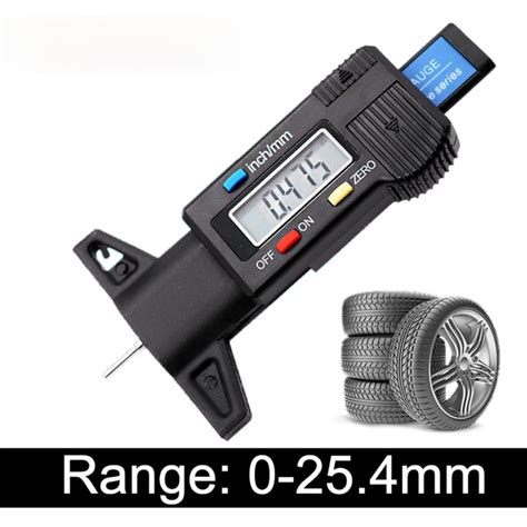 Digital Car Tyre Tire Tread Depth Gauge Meter Measurer Auto Tire Wear Detection Tool Caliper