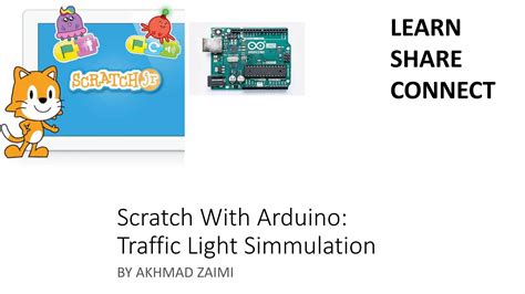 scratch with arduino traffic light simmulation pptx