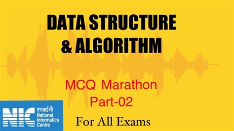 Data Structure And Algorithm Marathon Part 02 Most Expected Questions Pyq Of Gate And Nic Youtube