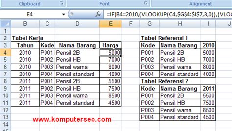 Contoh Soal Excel Rumus Gabungan If Vlookup Left Right Mid Value Dan Riset