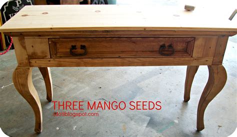 Three Mango Seeds Rustic Sofa Table Makeover