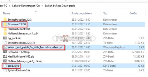 Tutorial Switch Downgrade Firmware manuell über PC neu Installieren Switch How To Faq