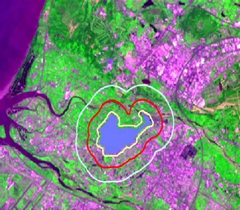 Buffer Analysis Graph The Blue Area Is The Group S Region The Yellow Download Scientific